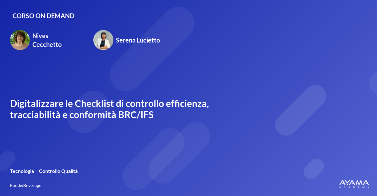 Digitalizzare le Checklist di controllo efficienza, tracciabilità e ...